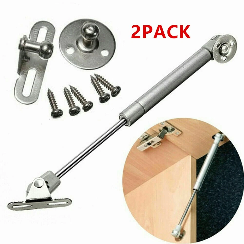 2 Pack Door Hinge Hydraulic Gas Spring Strut Kitchen Cabinet Prop Shock ...