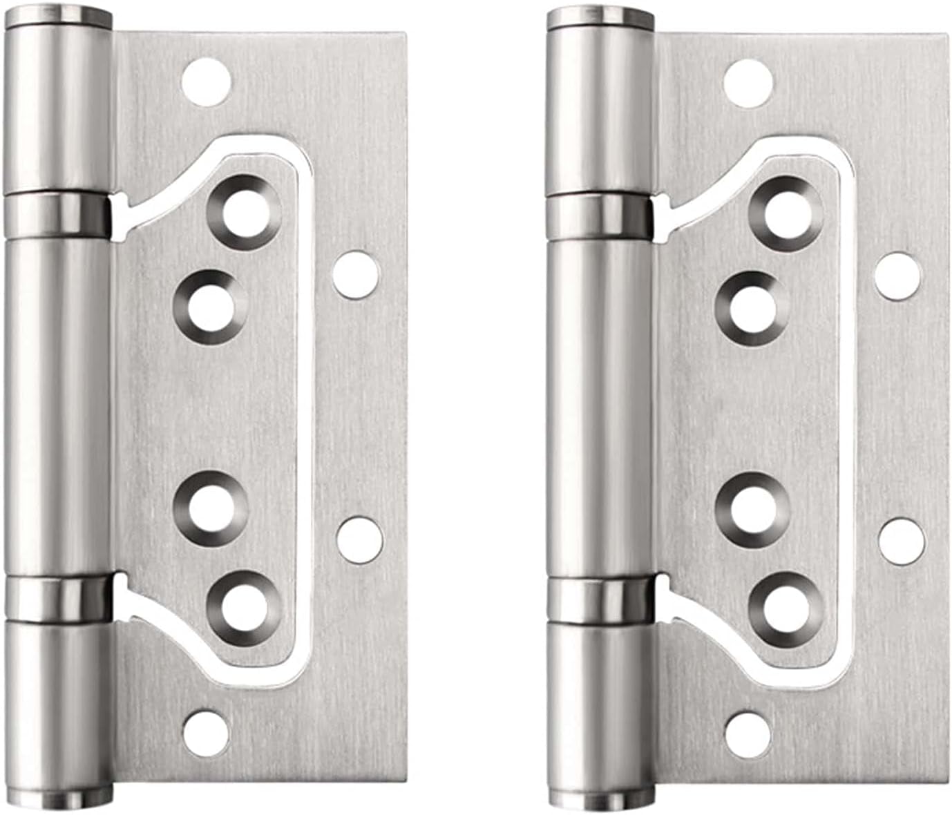 2 Pack Door Hinges, Ball Bearing Invisible Door Hinges Stainless Steel ...