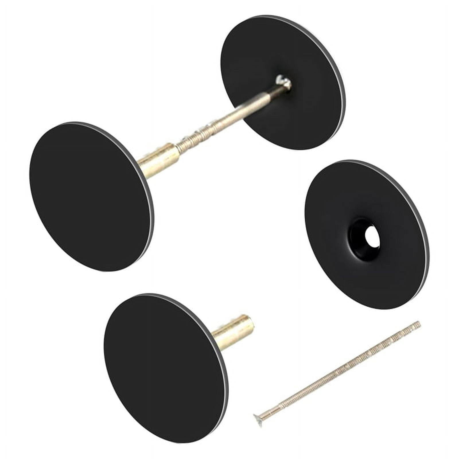 2 Pack Door Hole Cover Plate, Door Knob Handle Hole Filler Plate,Metal ...