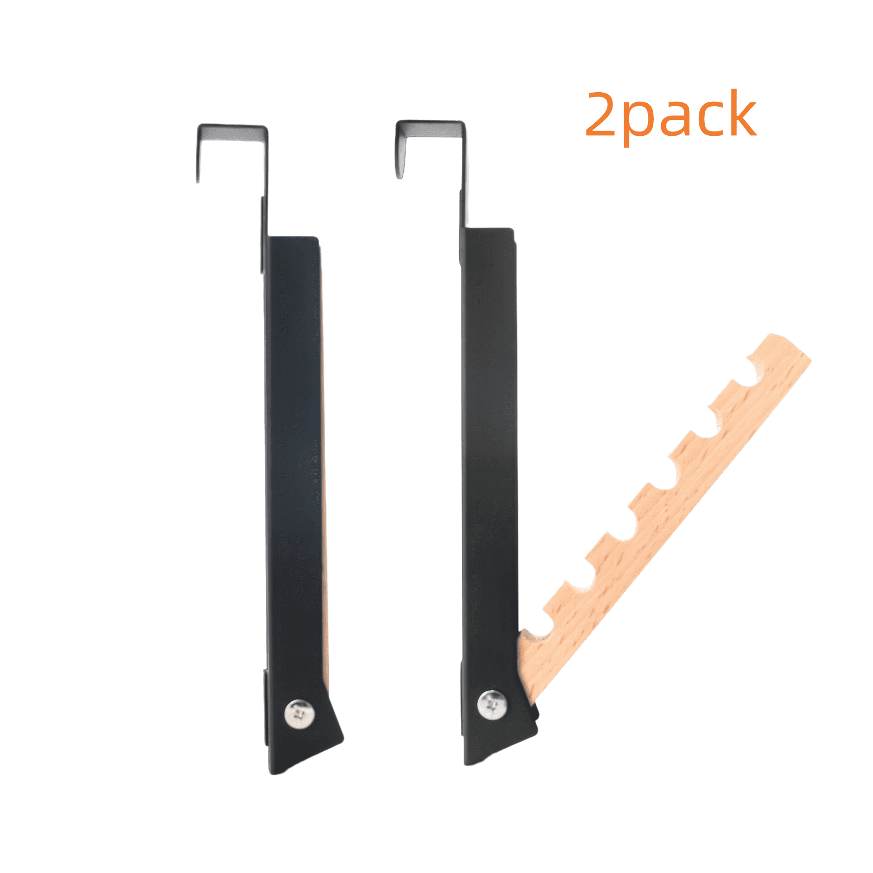 2-Pack Over Door Hooks,Collapsible Folding Over The Door Organizer Rack ...