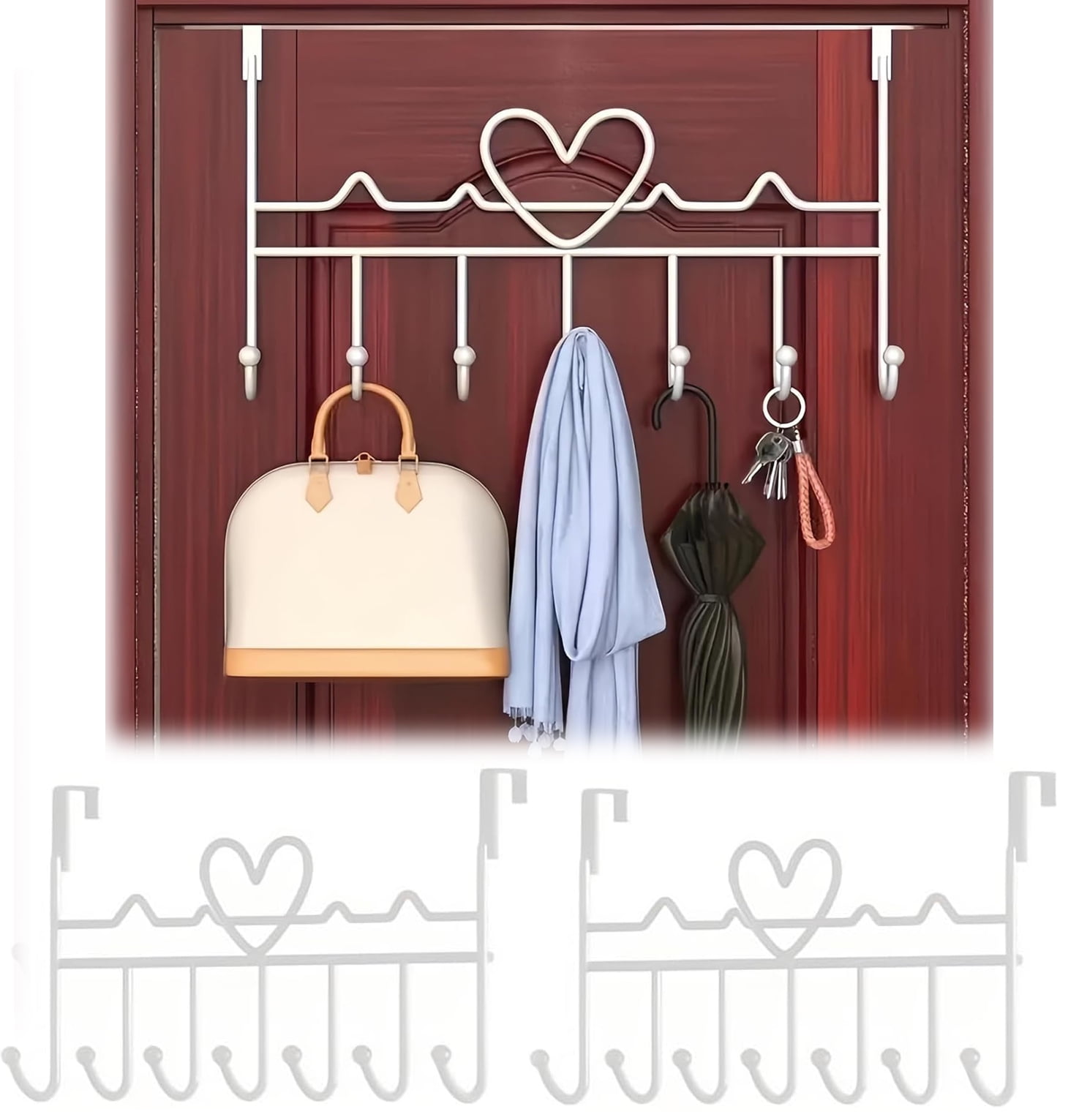 Door Hooks for Hanging, Over The Door Hanger, Heavy Duty Over the Door ...