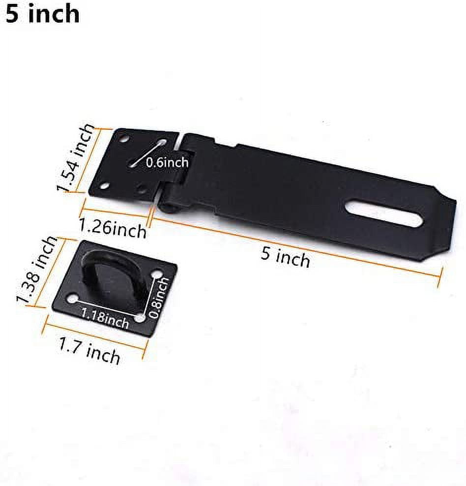 2 Pack Door Locks Hasp Latch, 3 Inch 4 Inch 5 Inch Stainless Steel ...