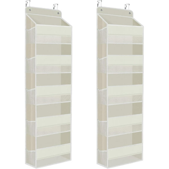 2 Pack Over The Door Organizer, Hanging Storage Organizer with Clear ...