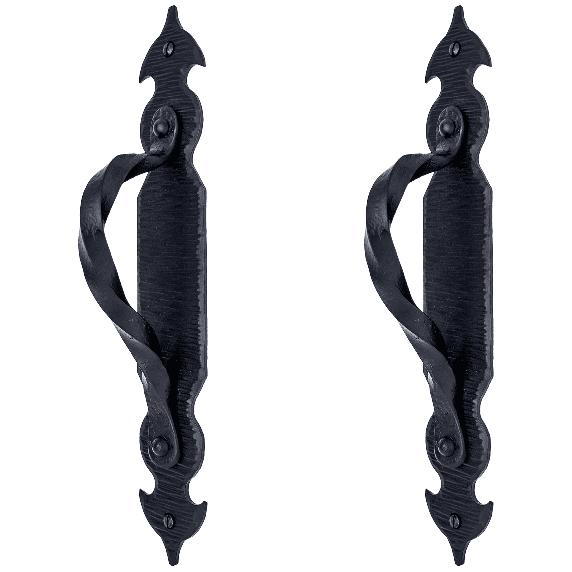 2 Pack Door Pull 12 inch Rustic Barn Door Handles Black Barn Door ...