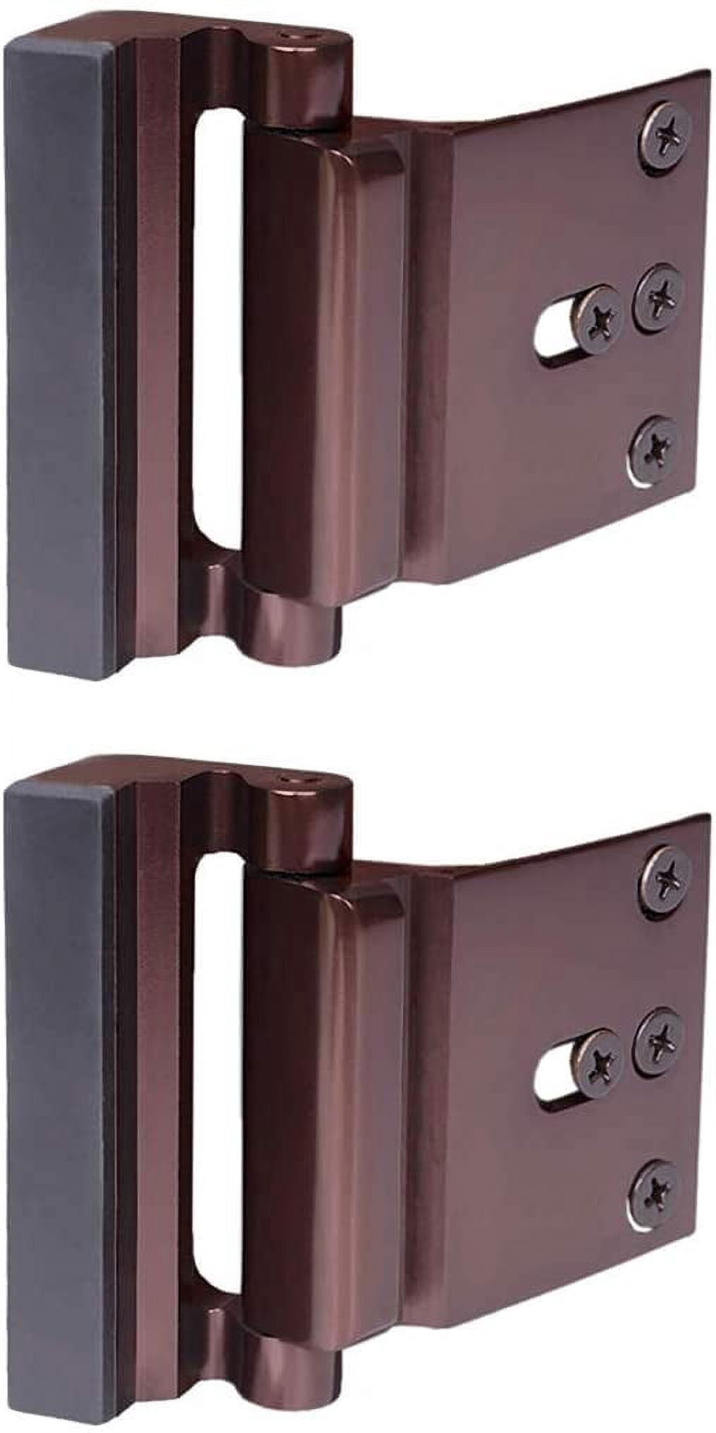 2 Pack Door Reinforcement Locks with 8 Screws, Home Security Door Lock ...