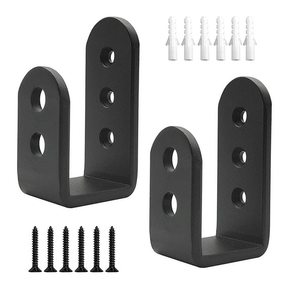 2 Pack Door U Brackets Open Bar Security Door Brackets ,Garage Door ...