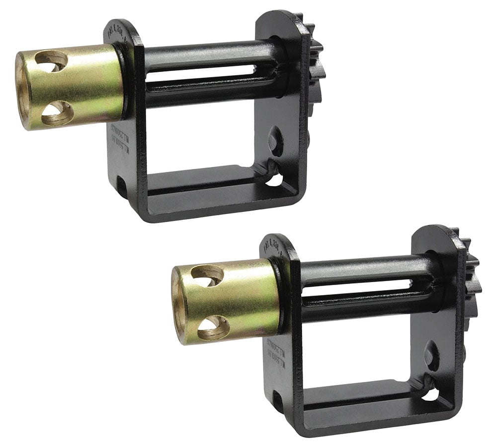 2 Pack Double L Sliding Ratcheting Winch for Flatbed Trailer - 5,500 lb ...