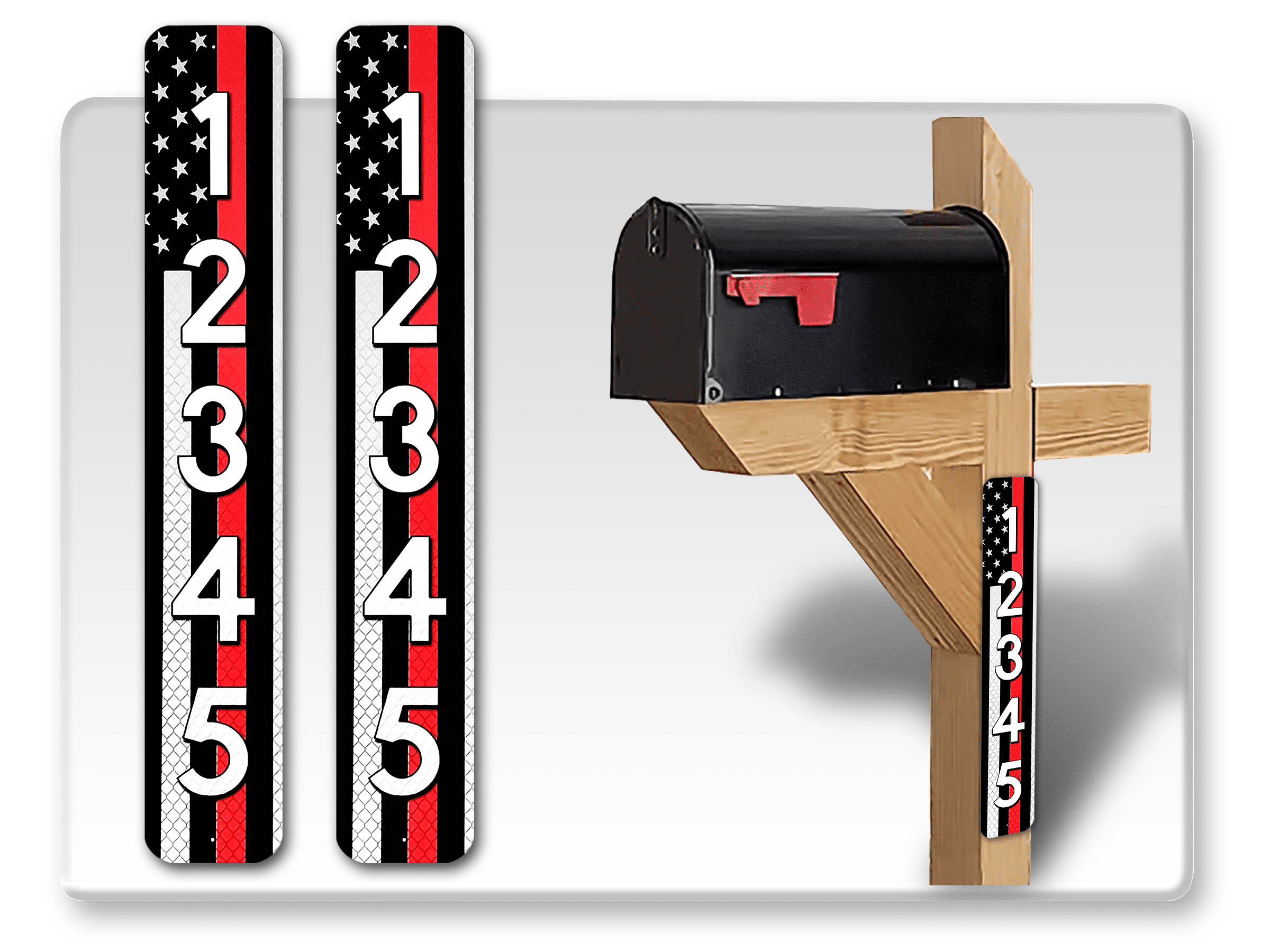 2 Pack Double Sided Address Numbers for House Signs, Customized ...