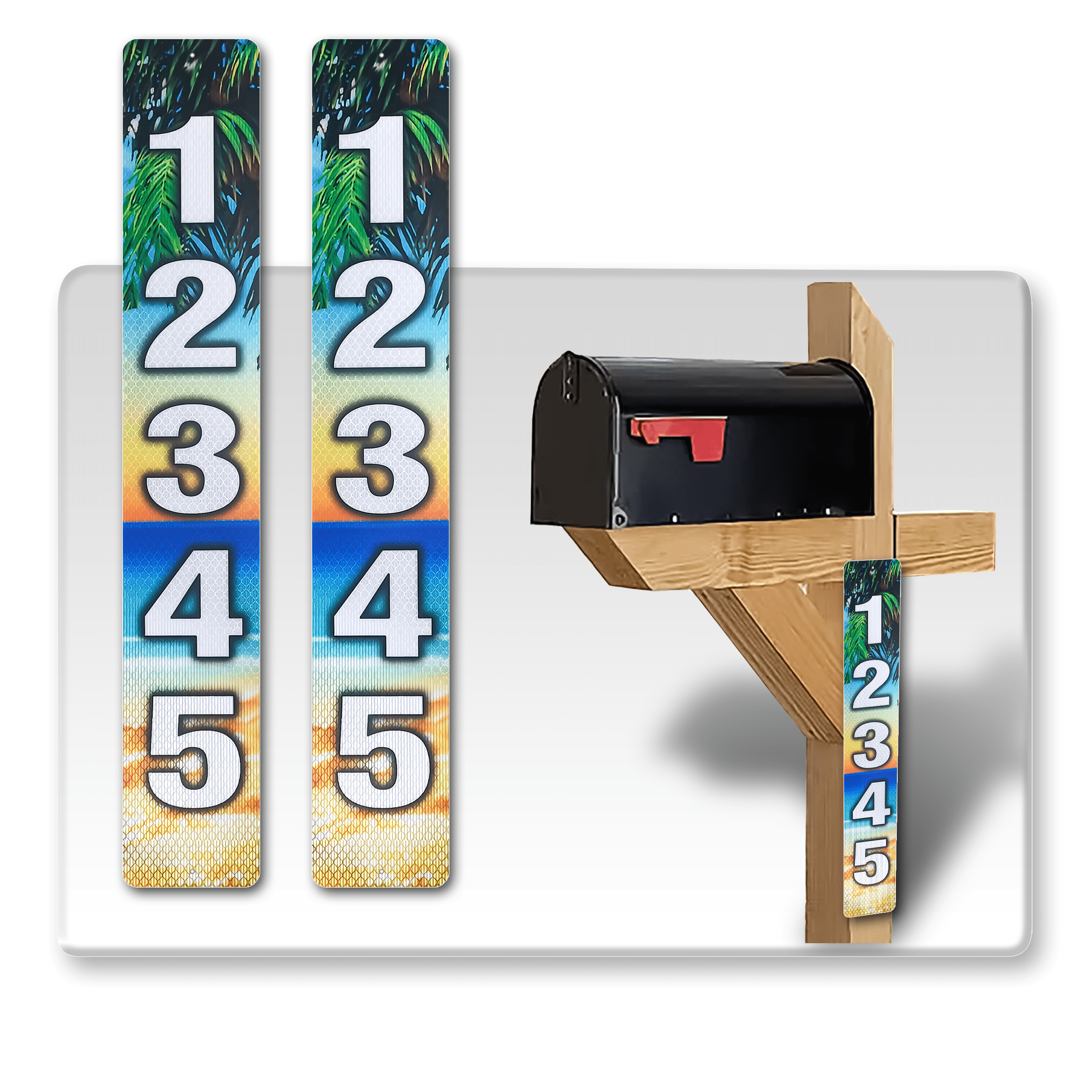 2 Pack Double Sided Address Numbers for House Signs, Customized ...
