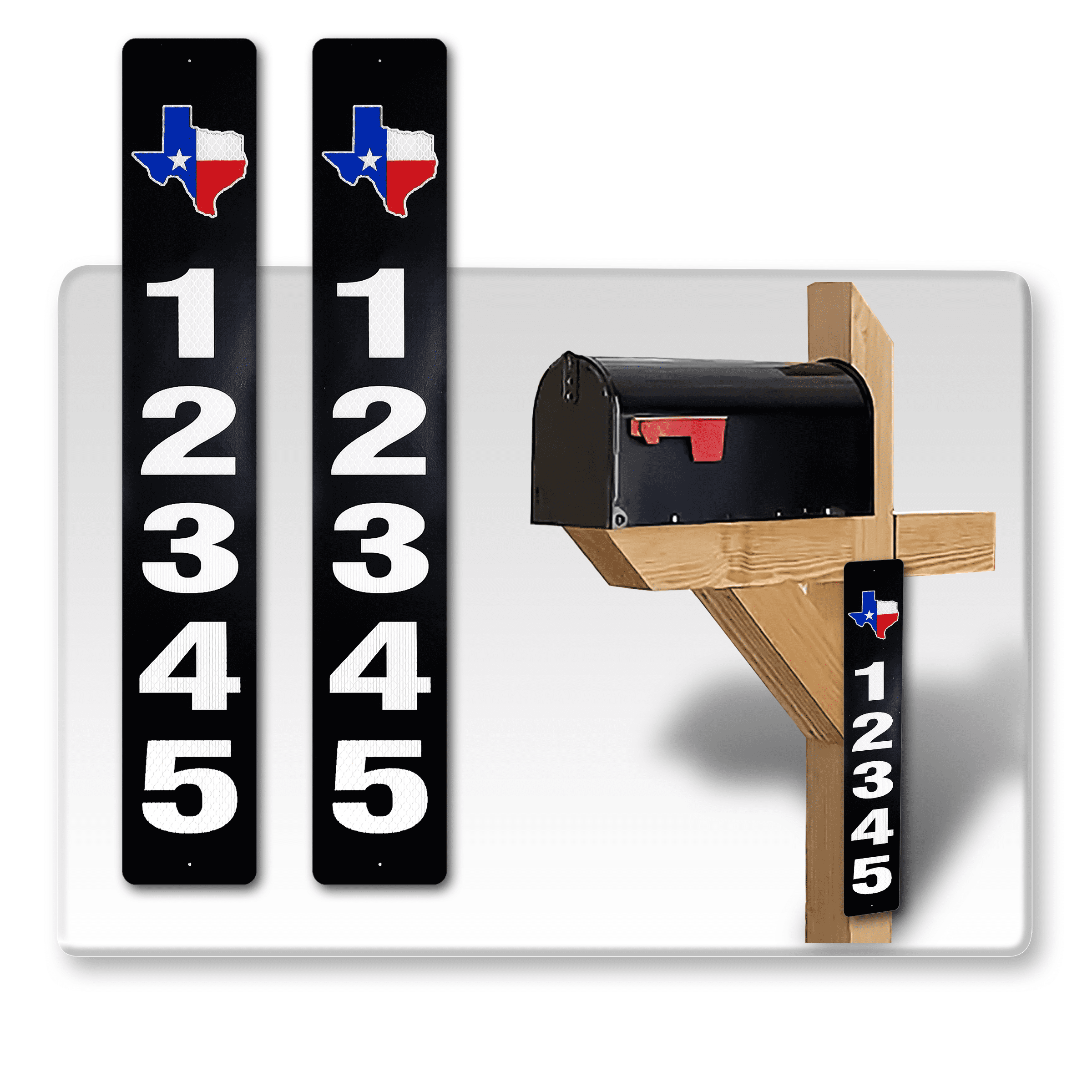 2 Pack Double Sided Address Numbers for House Signs, Customized ...