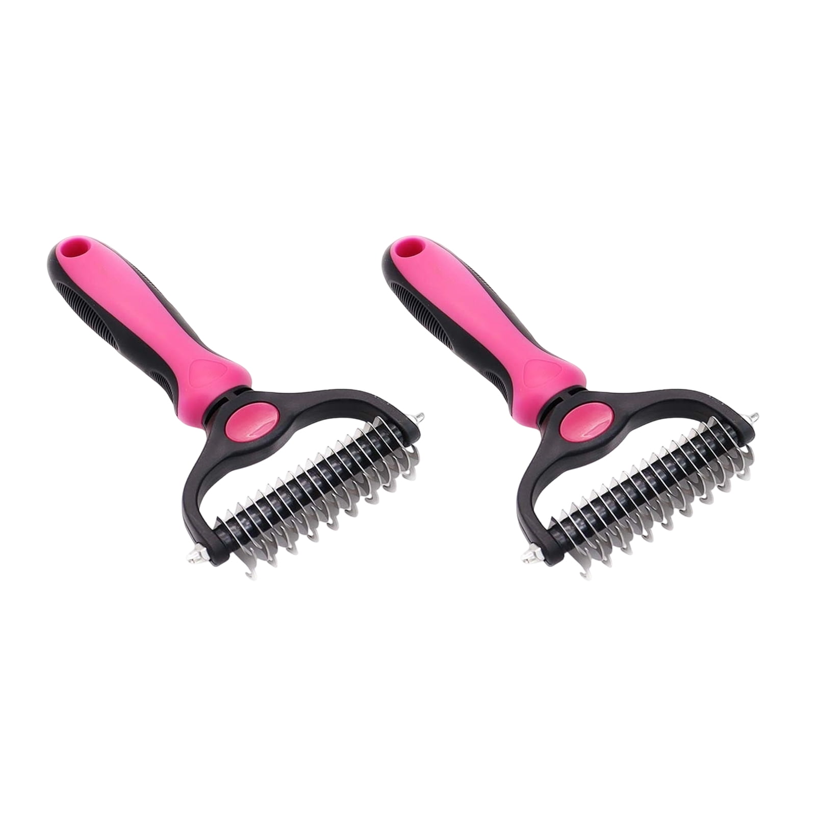 2-Pack Double Sided Dematting Comb for Dogs and Cats, Professional Pet ...