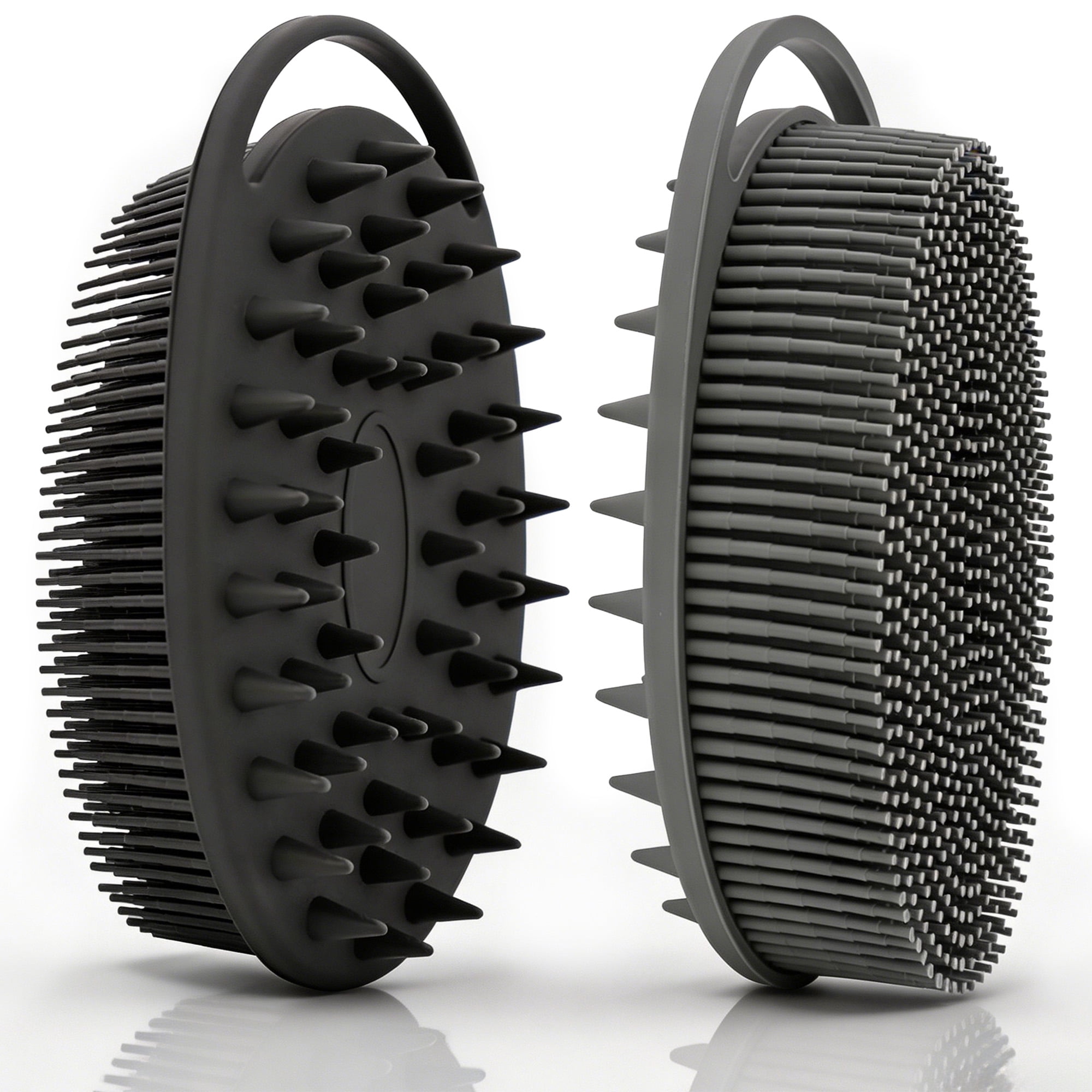 AIMAIAIMAI 2-Pack Silicone Body Scrubber | Dual-Sided Silicone Loofah ...