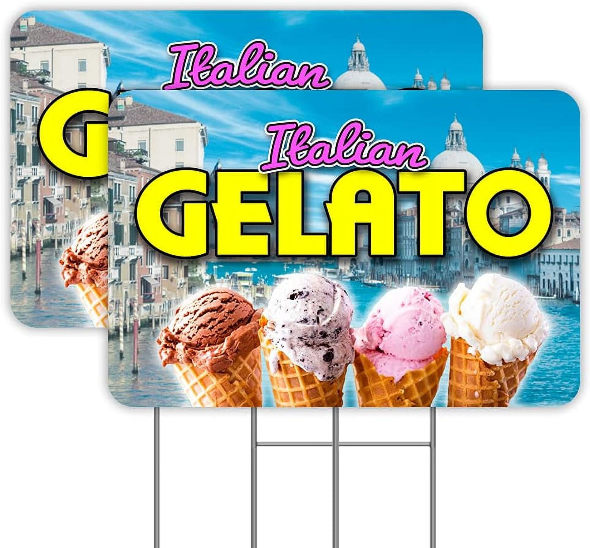 2 Pack Double-Sided Yard Signs 16" x 24" with Metal Stakes (Made in the ...