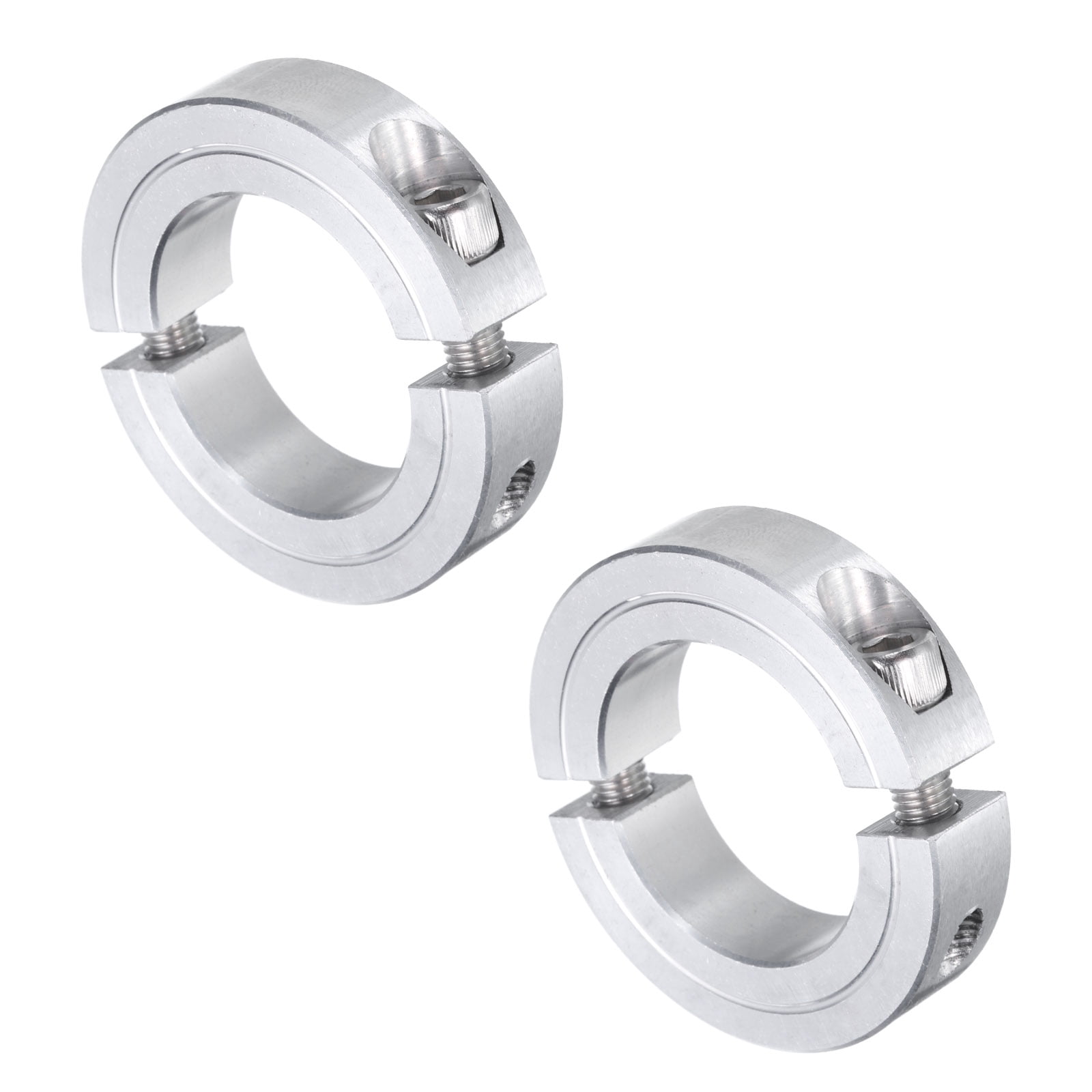2 Pack Double Split Clamp-On Shaft Collar 1-1/4" Bore Two-Piece ...
