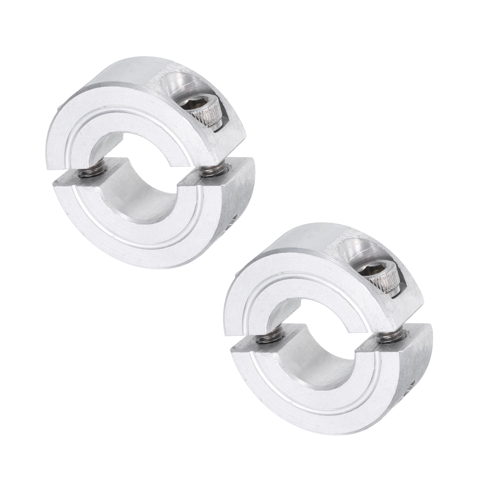 Collares De Dos Uxcell 4pcs Double Split Clamp-On Shaft Collar For 1-1/ ...