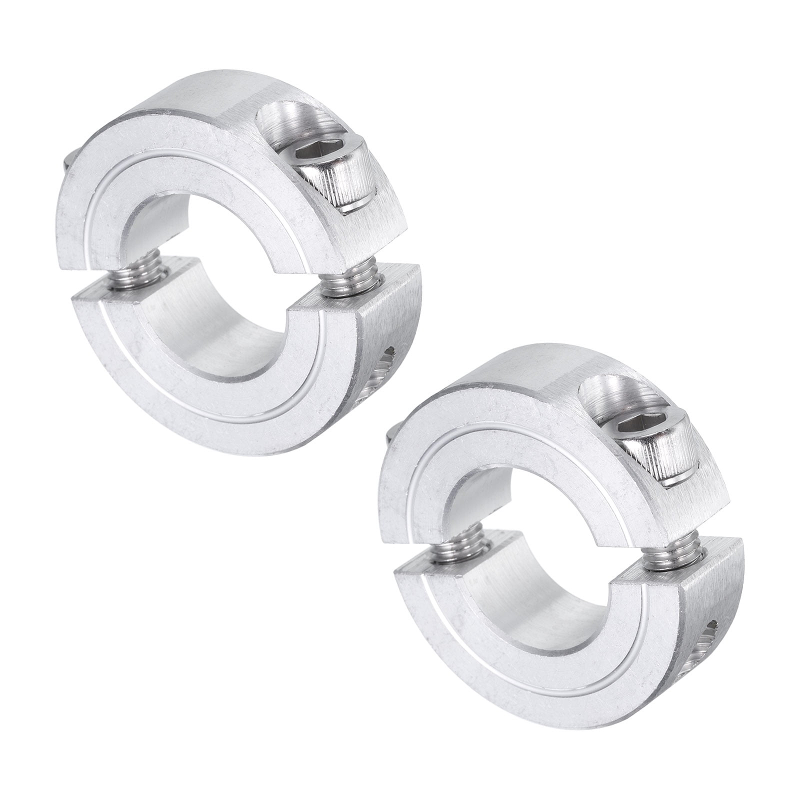 2 Pack Double Split Clamp-On Shaft Collar 3/4" Bore Two-Piece Clamping ...