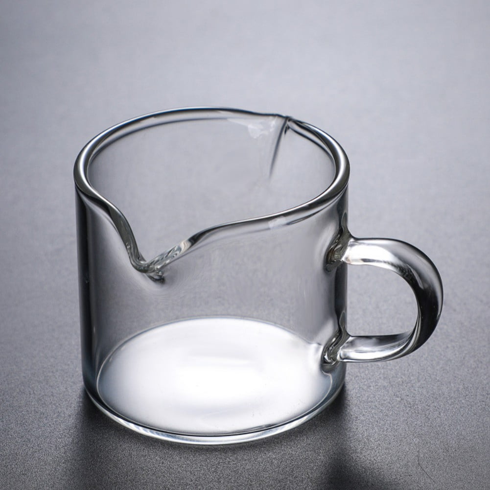 2 Pack Double Spouts, Shot Glass 3.38OZ Triple Pitcher Barista Double ...