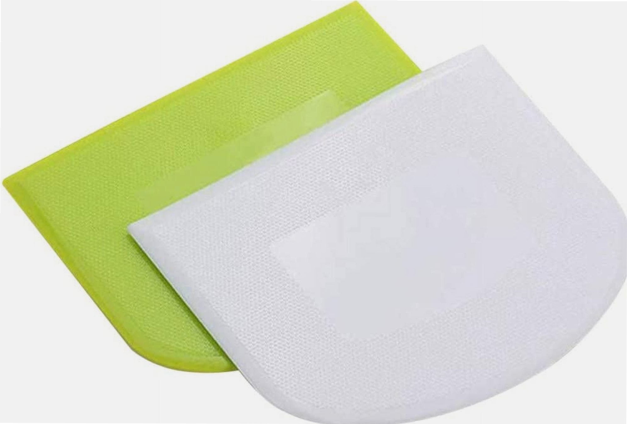 2 Pack Dough Scraper - Multi-Purpose Dough Cutter Bowl Scrapers Plastic ...