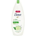 2 Pack Dove Go Fresh Cool Moisture Cucumber And Green Tea Scent Body Wash