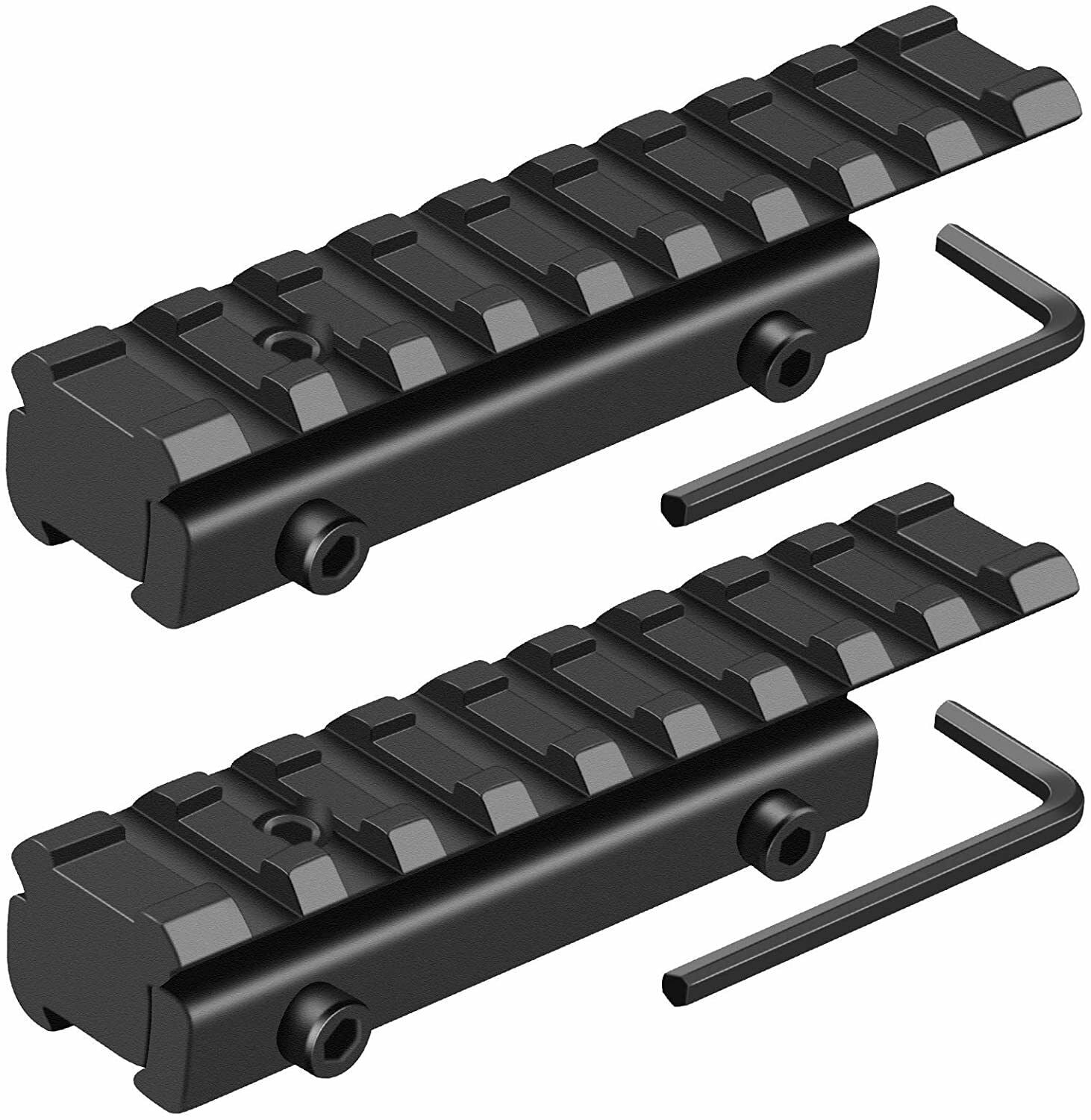2 Pack Dovetail Extend Weaver Scope Mount Picatinny Rail Adapter 11mm ...
