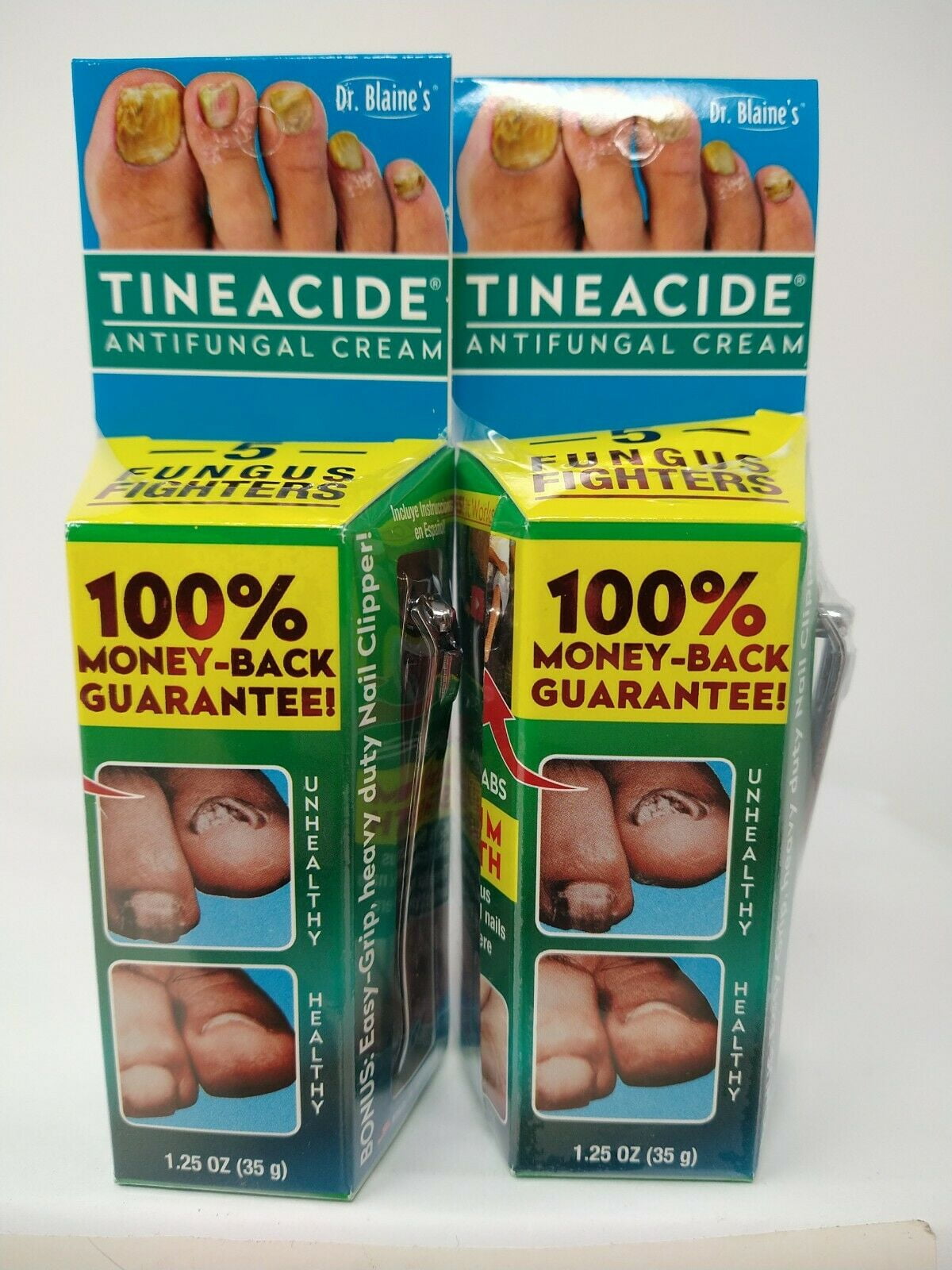2 Pack, Dr. Blaine's Tineacide Antifungal Cream - 1.25 oz / 35, Exp ...