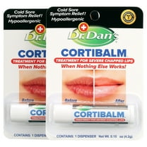 Dr. Dan's CortiBalm Hypoallergenic Lip Balm, Cold Sore & Dry Lip ...