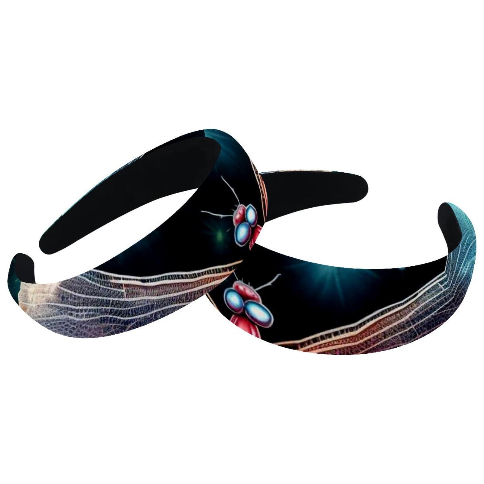 2 Pack Dragonfly Headbands, Fashion Unisex Hairband Headwear Hair Hoop ...