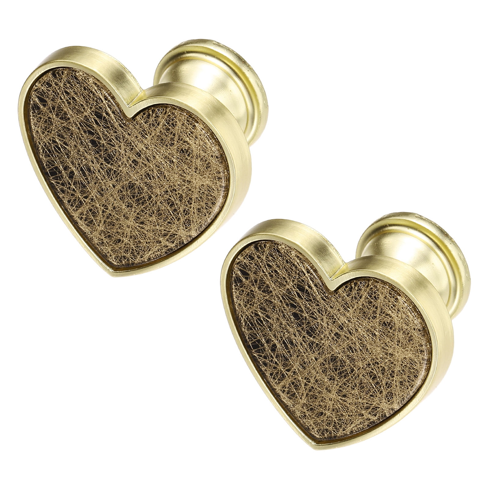 2 Pack Drawer Knobs, Zinc Alloy Decorative Heart-Shaped Pull Handles ...