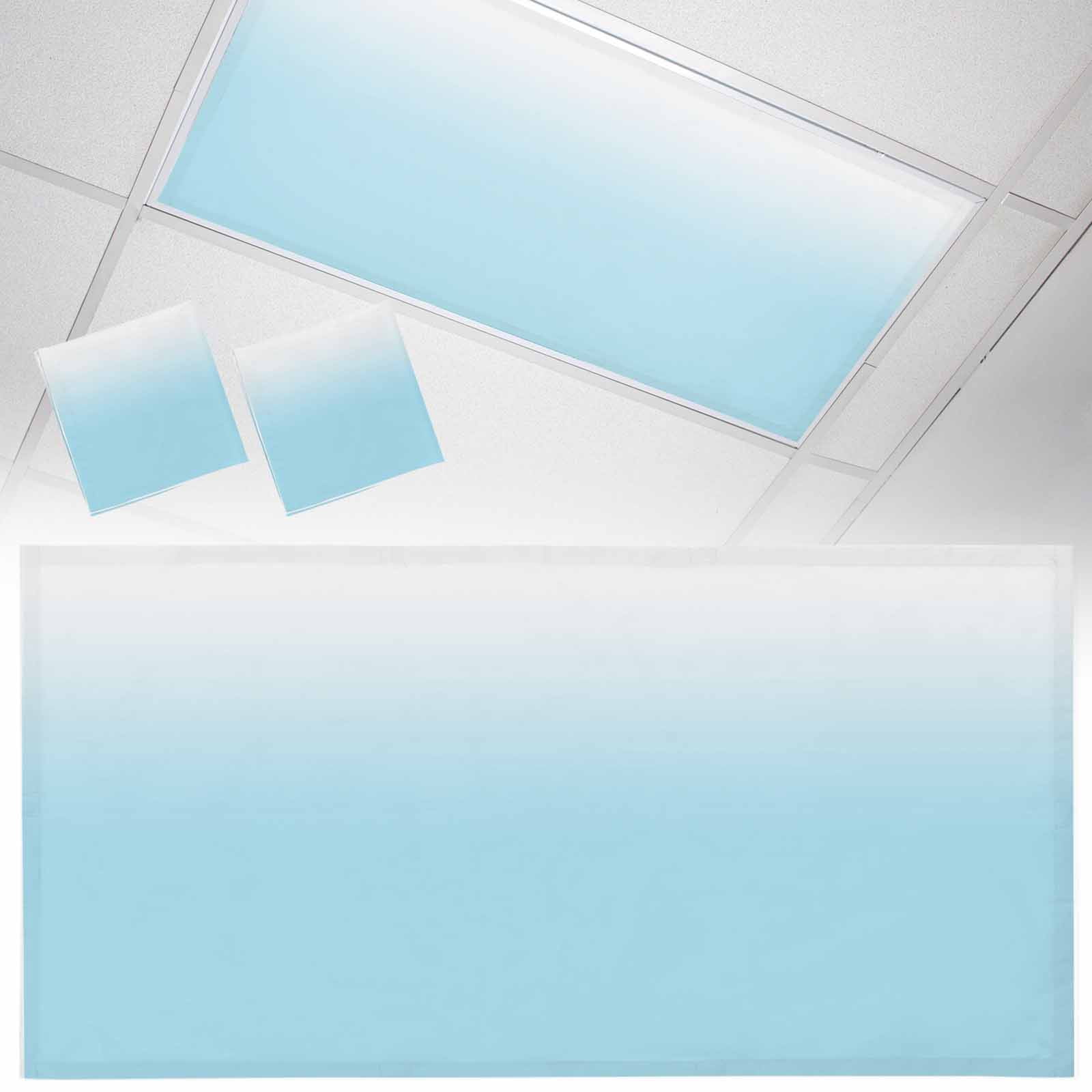 2 Pack Dreamy Blue Fluorescent Light Covers for Ceiling Lights and ...