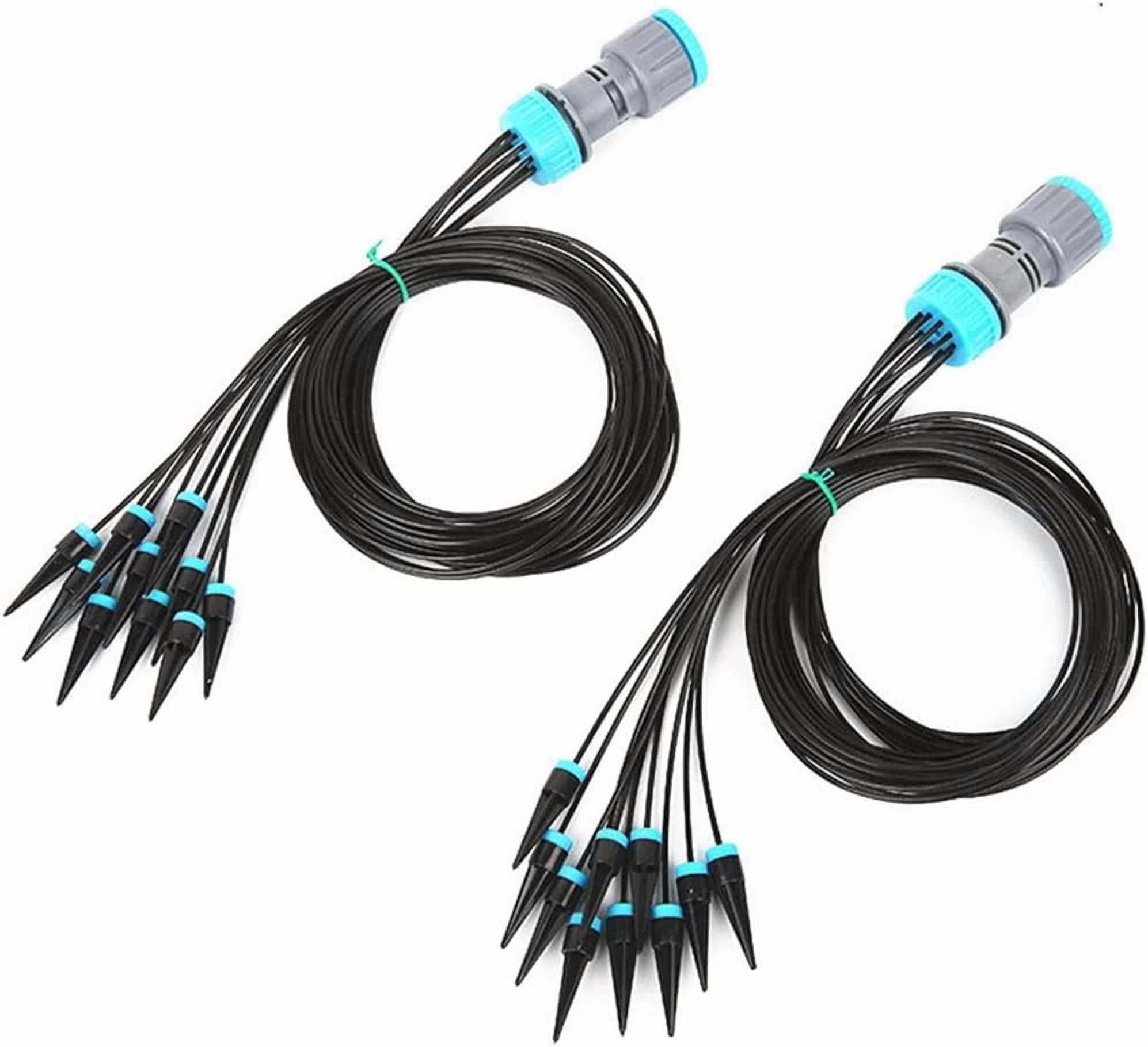 2 Pack Drip Irrigation System Automatic Micro Drip Kit with 10 Drip 62 ...