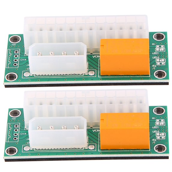 2 Pack Dual PSU Multiple Power Supply Adapter,Add2Psu ATX 24 Pin to ...