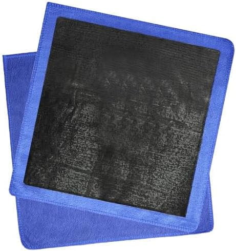 2 Pack Dual-Sided Clay Cloth 12"x12" (30x30cm) - Premium Microfiber Car ...