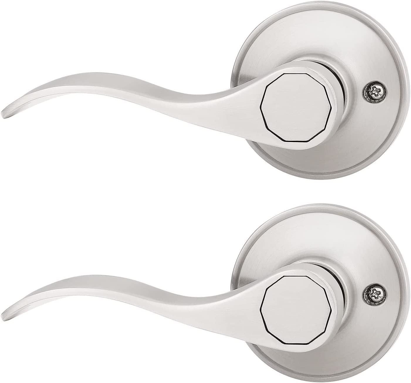 (2 Pack Dummy Door Lever, Wave Door Handle Lever Left Hand - Dummy for ...