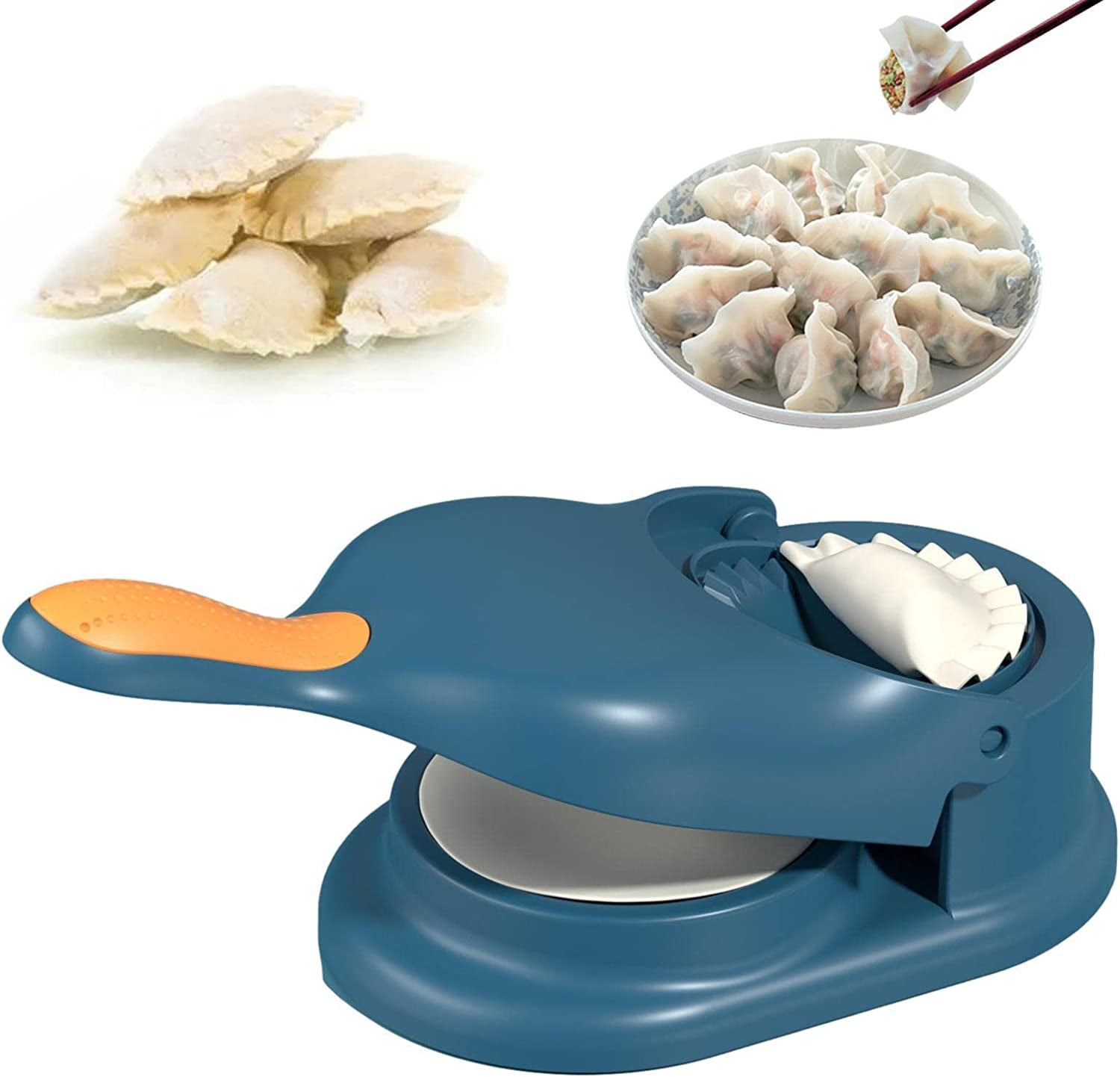 2 Pack Dumpling Maker Machine, 2 in 1 Household Automatic Manual Dough ...