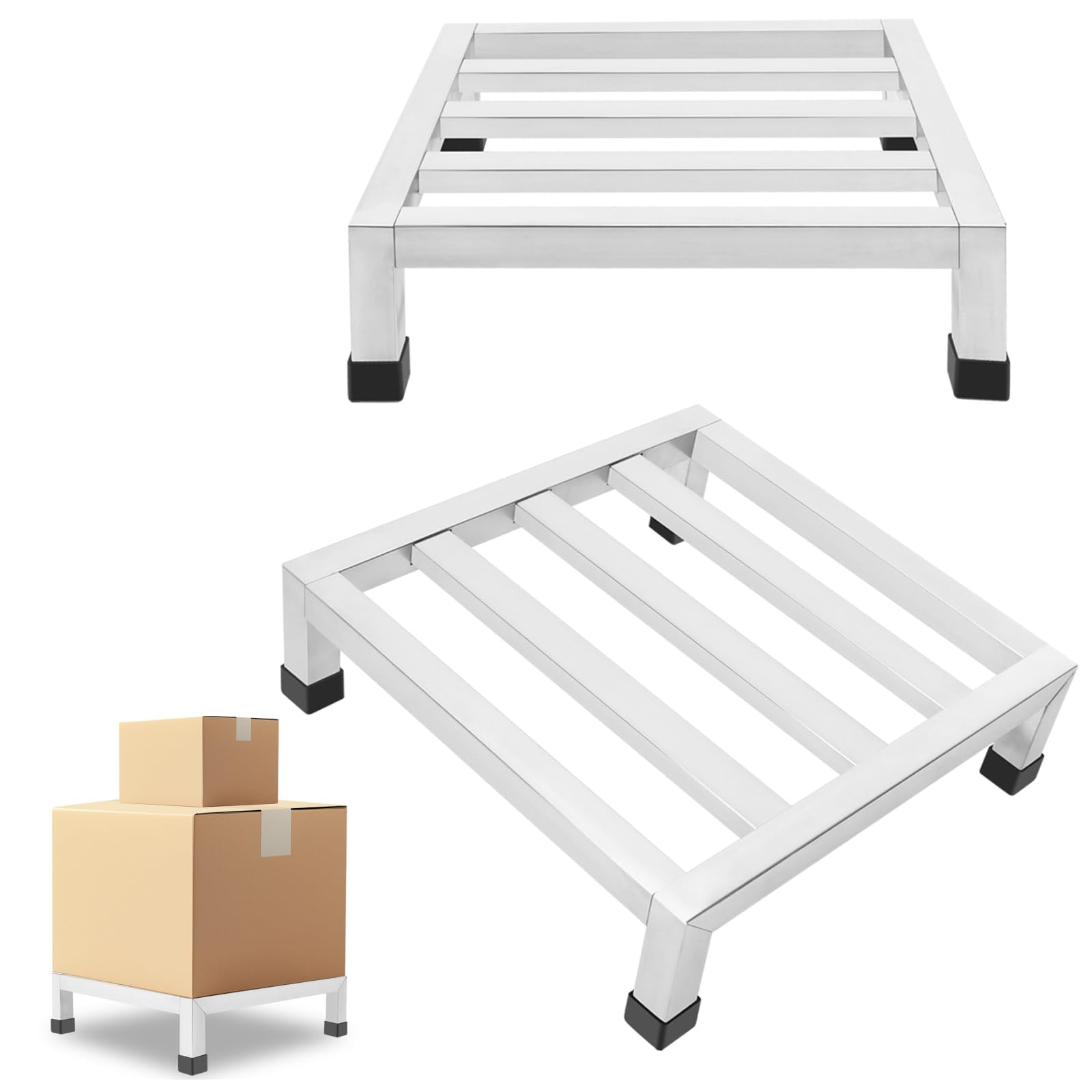 2 Pack Dunnage Rack 13.8 inch Long x 13.8 inch Wide 3.9 inch Height ...