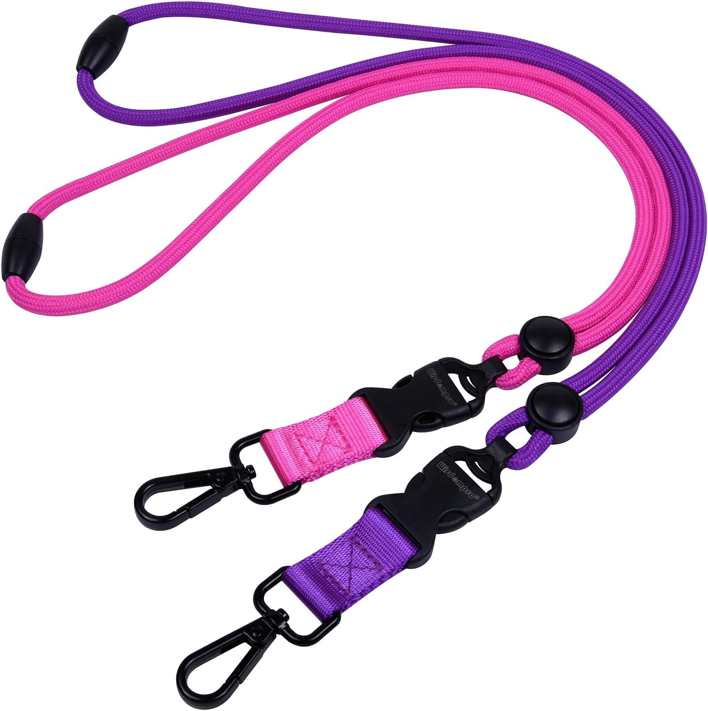 2 Pack Durable Round Cord Heavy Duty Lanyard With Breakaway, Detachable ...
