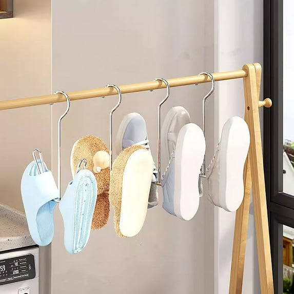 2-Pack Durable Stainless Steel Shoe Hangers Multi Functional Shoe ...