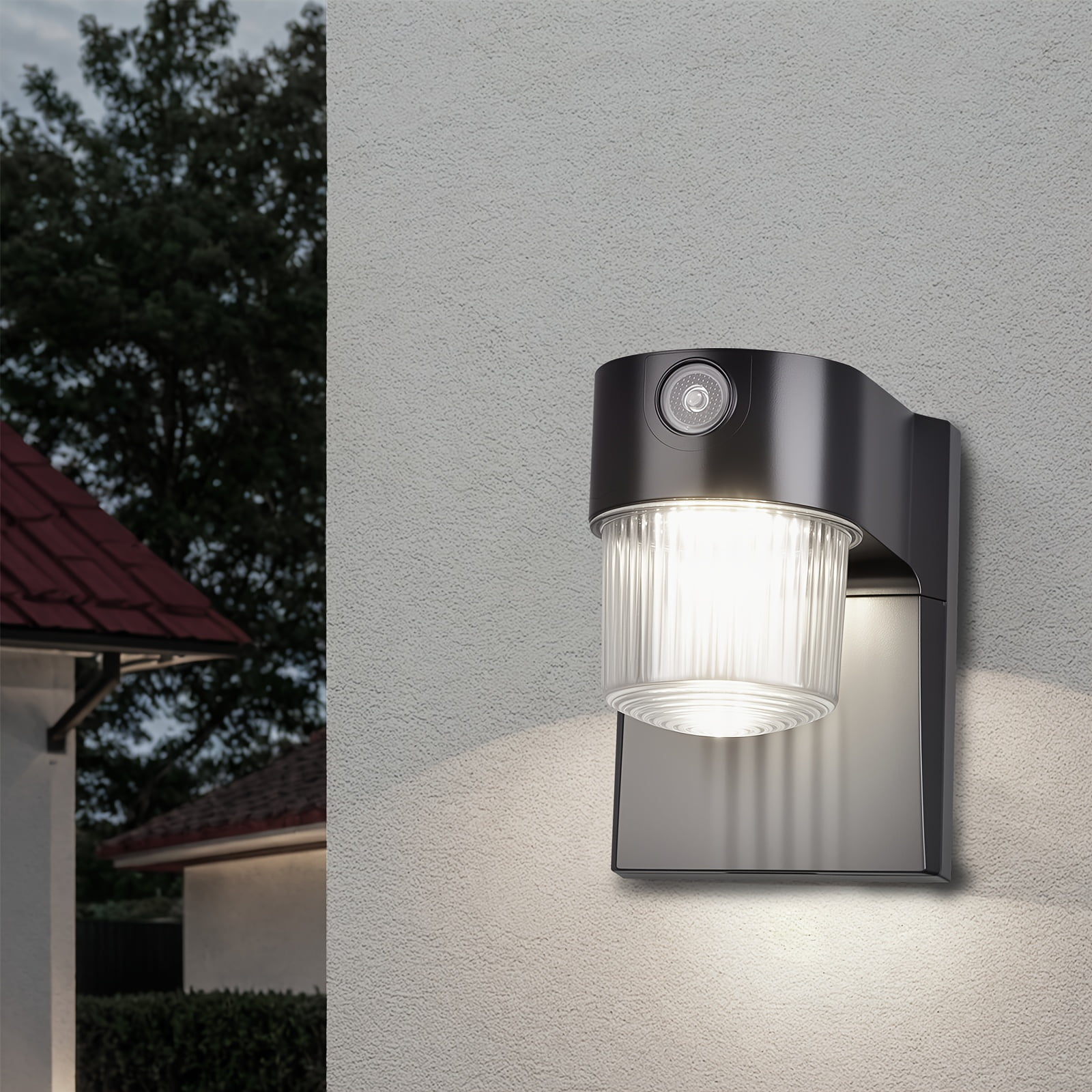 2 Pack Dusk To Dawn LED Wall Pack Outside Lighting, 9W 1000lm Bright ...