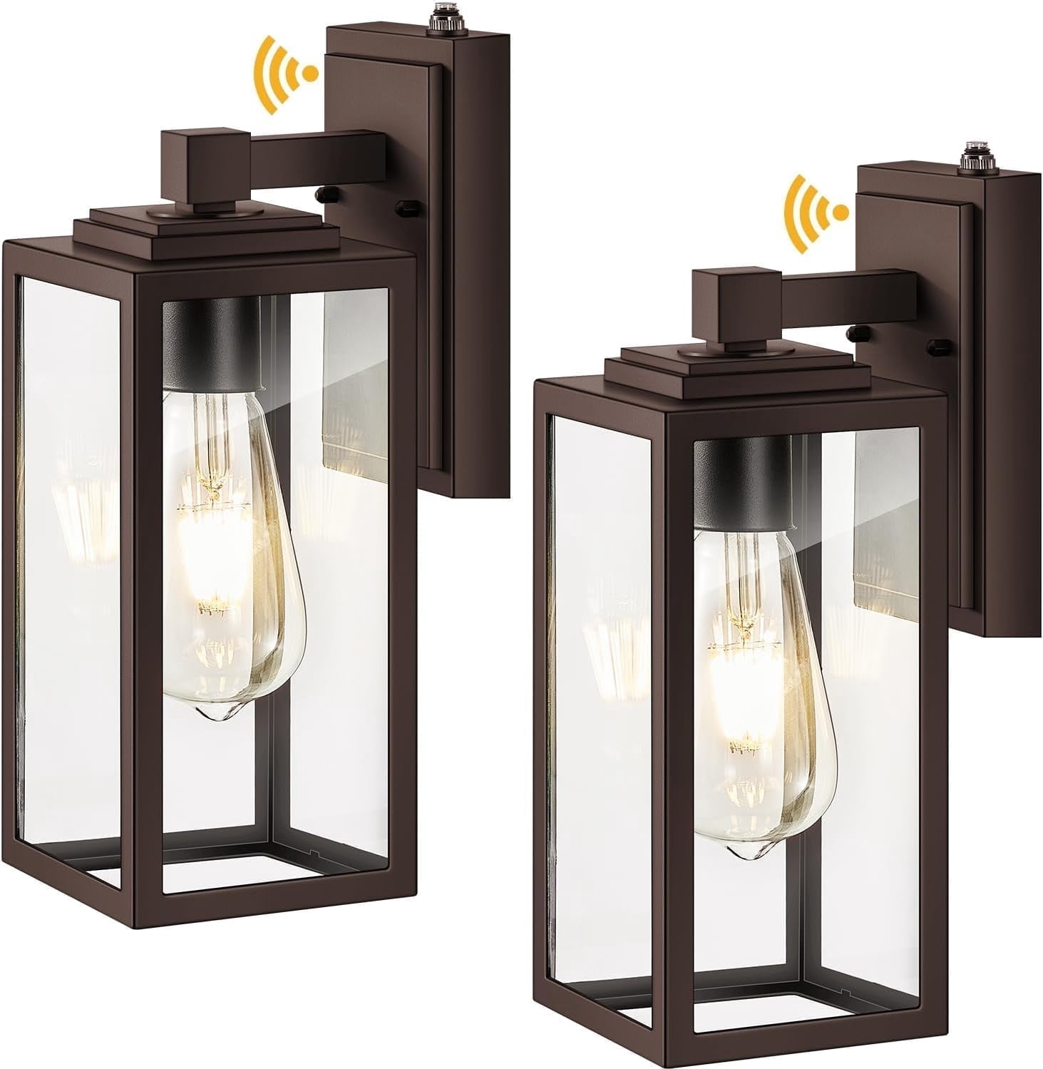 VIANIS 2 Pack Oil Rubbed Bronze Outdoor Lights Wall Mount, Dusk to Dawn ...