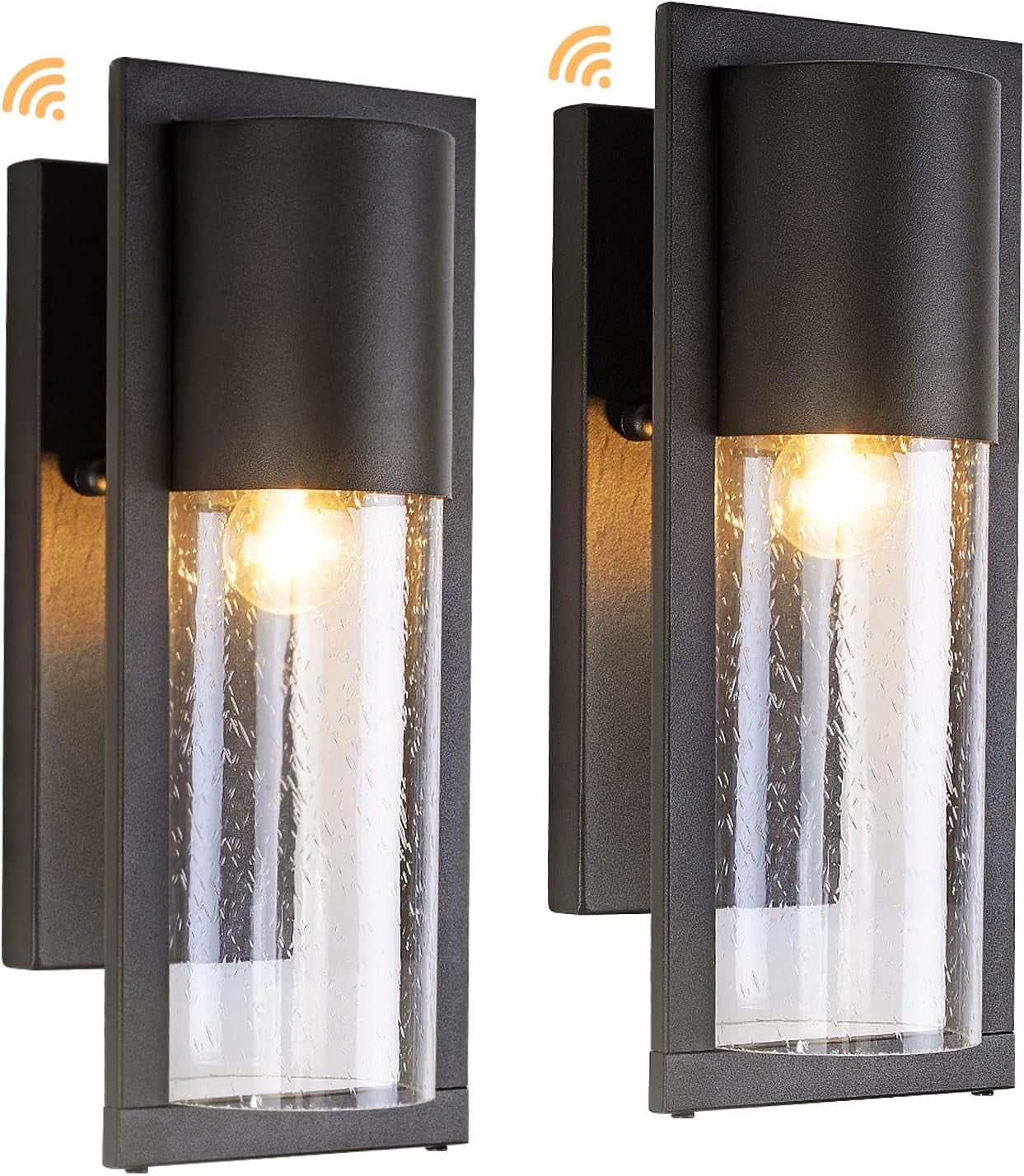 2 Pack Dusk to Dawn Outdoor Wall Lights Modern Farmhouse Outdoor Wall ...