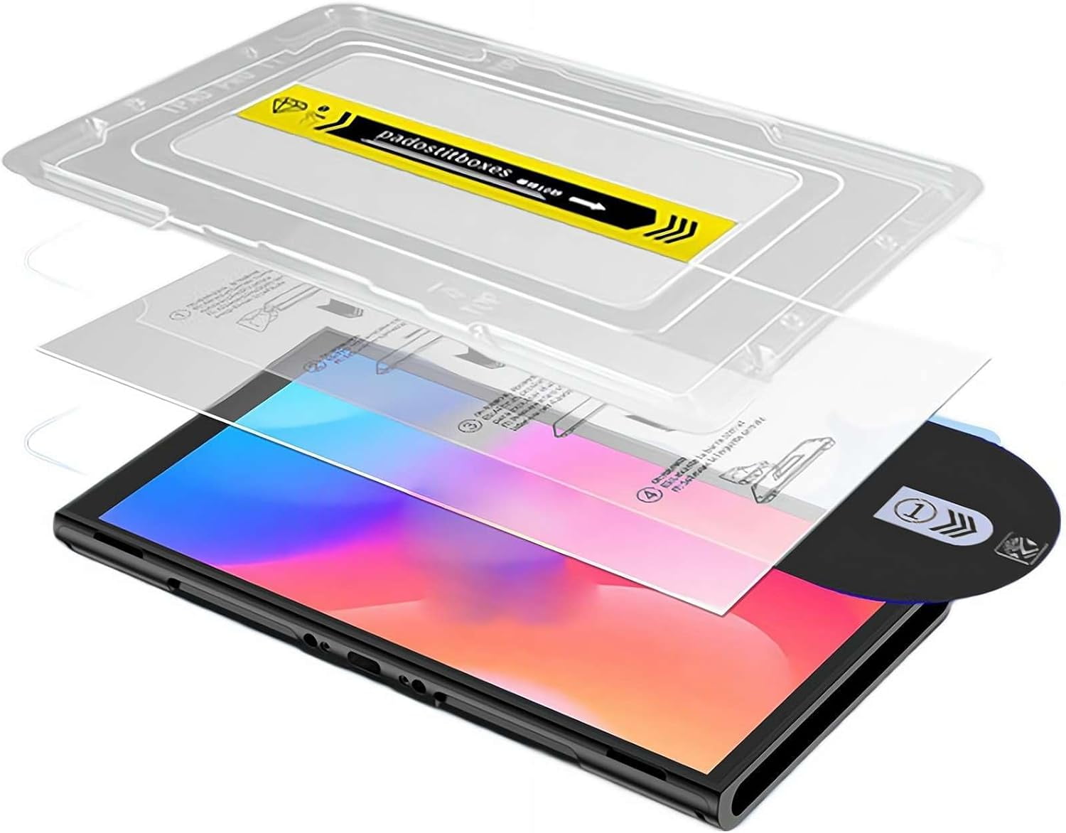 2 Pack Dust-Free Tempered Film for Switch 2, 4K HD Clear Touch Sensitive Screen Protector for ...