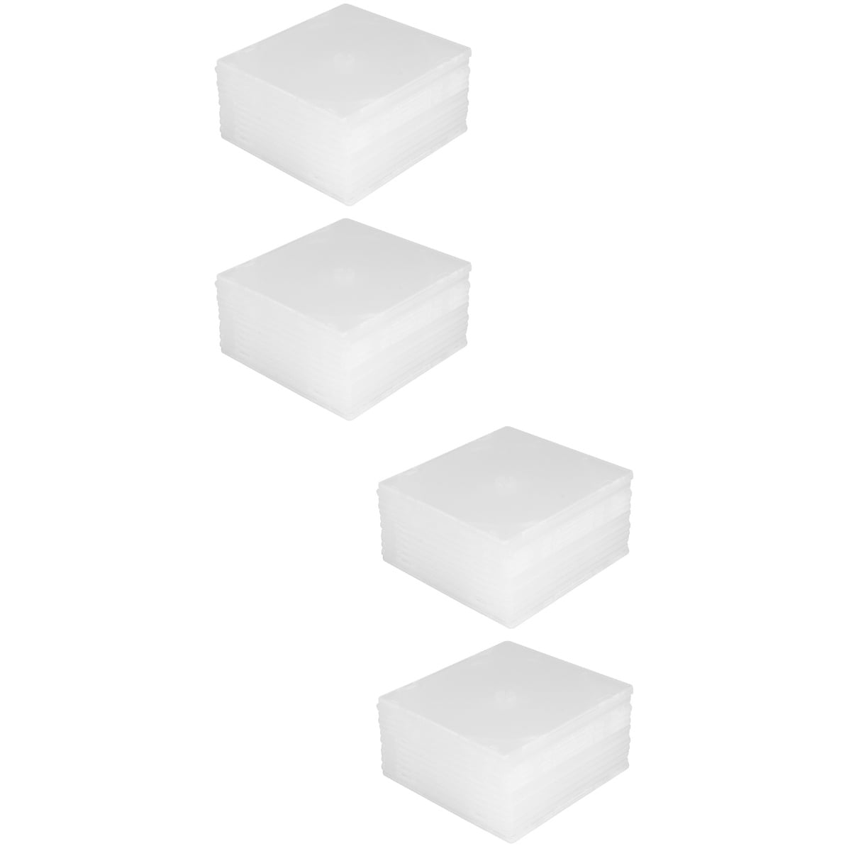 2 Pack Dvd CD Organizer Square Jewel Case Clear Storage Ultra Thin ...