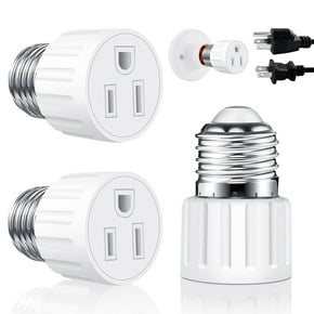 Light Bulb Socket Adapter 3 Prong