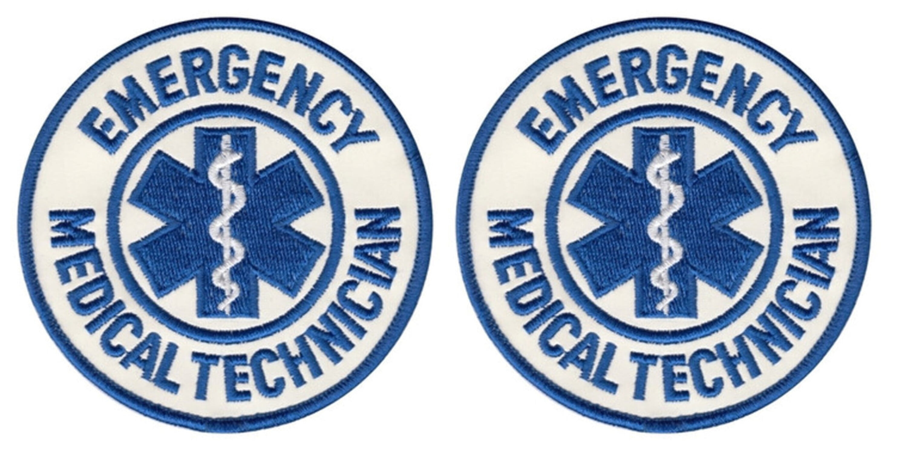2 Pack - EMERGENCY MEDICAL SERVICES Shoulder Patch, Reflective ...