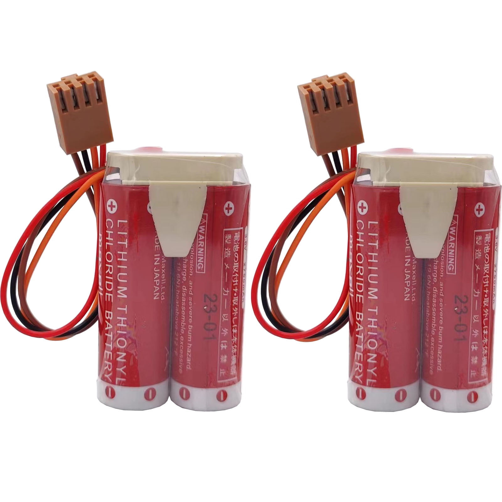 (2-Pack) ER17/50 3.6V 2750mAh Battery Pack for Kawasaki MD500N 50750 ...