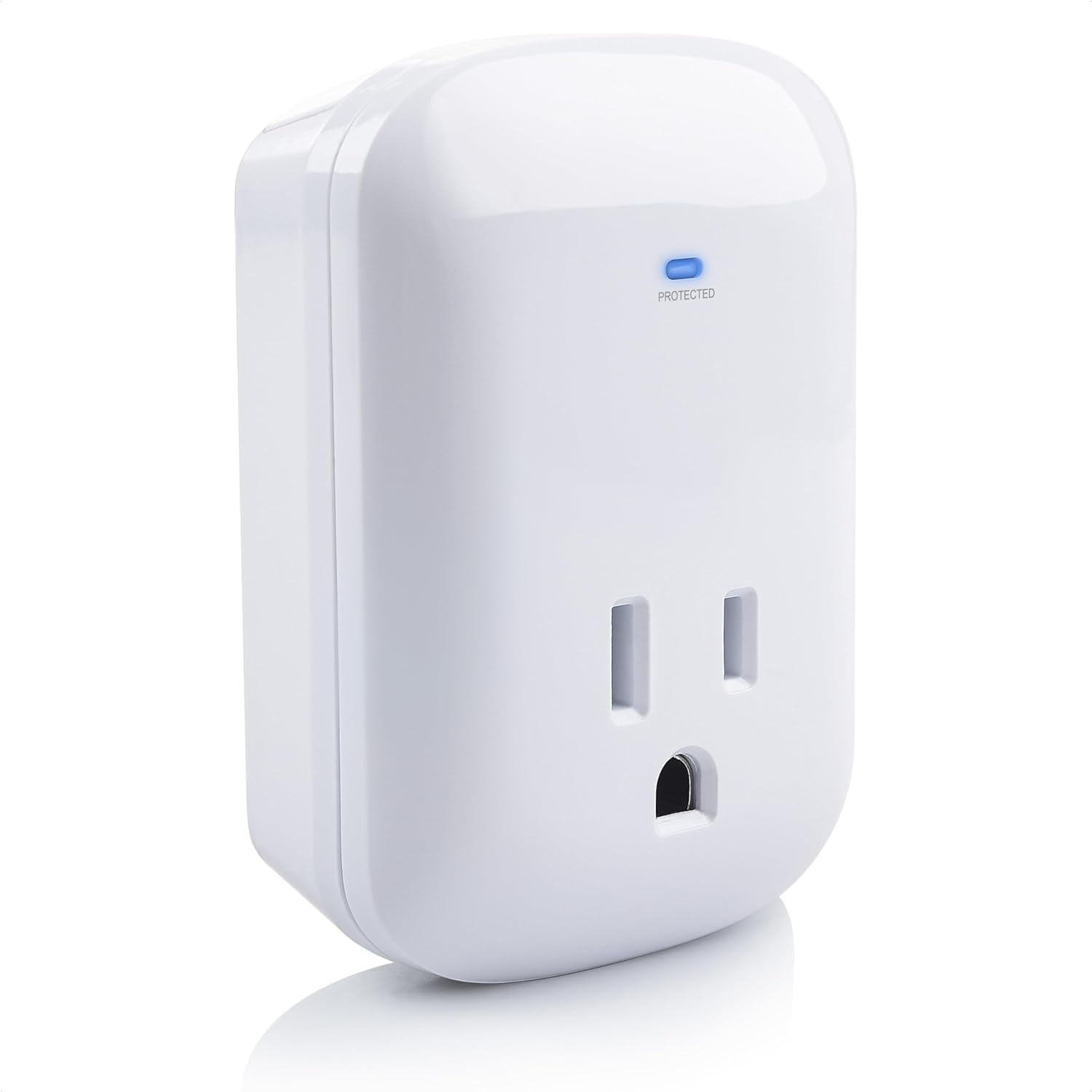 2-Pack [ETL Listed] Cable Matters 2205 Joules, 1875W Single Outlet ...