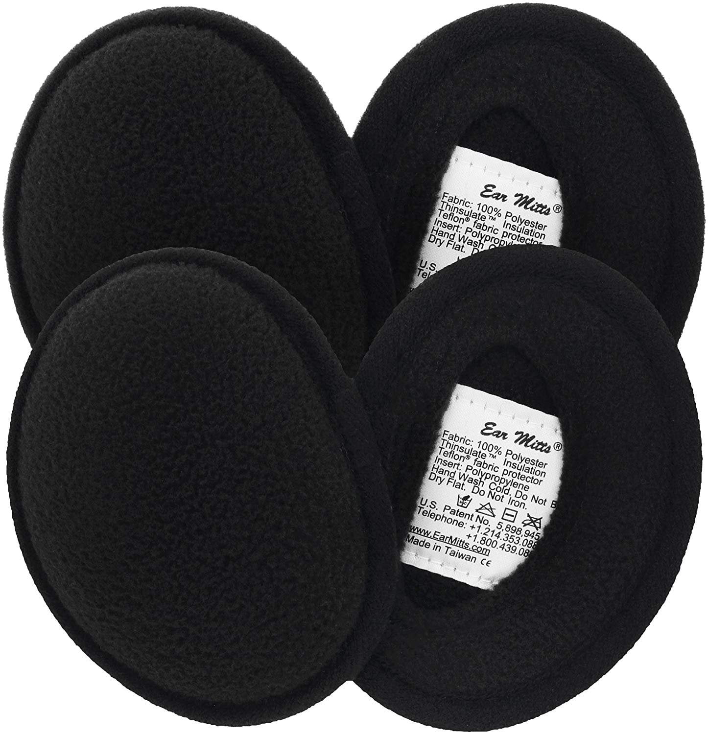 2 Pack Ear Mitts Fleece Bandless Winter Ear Muffs For Men & Women ...