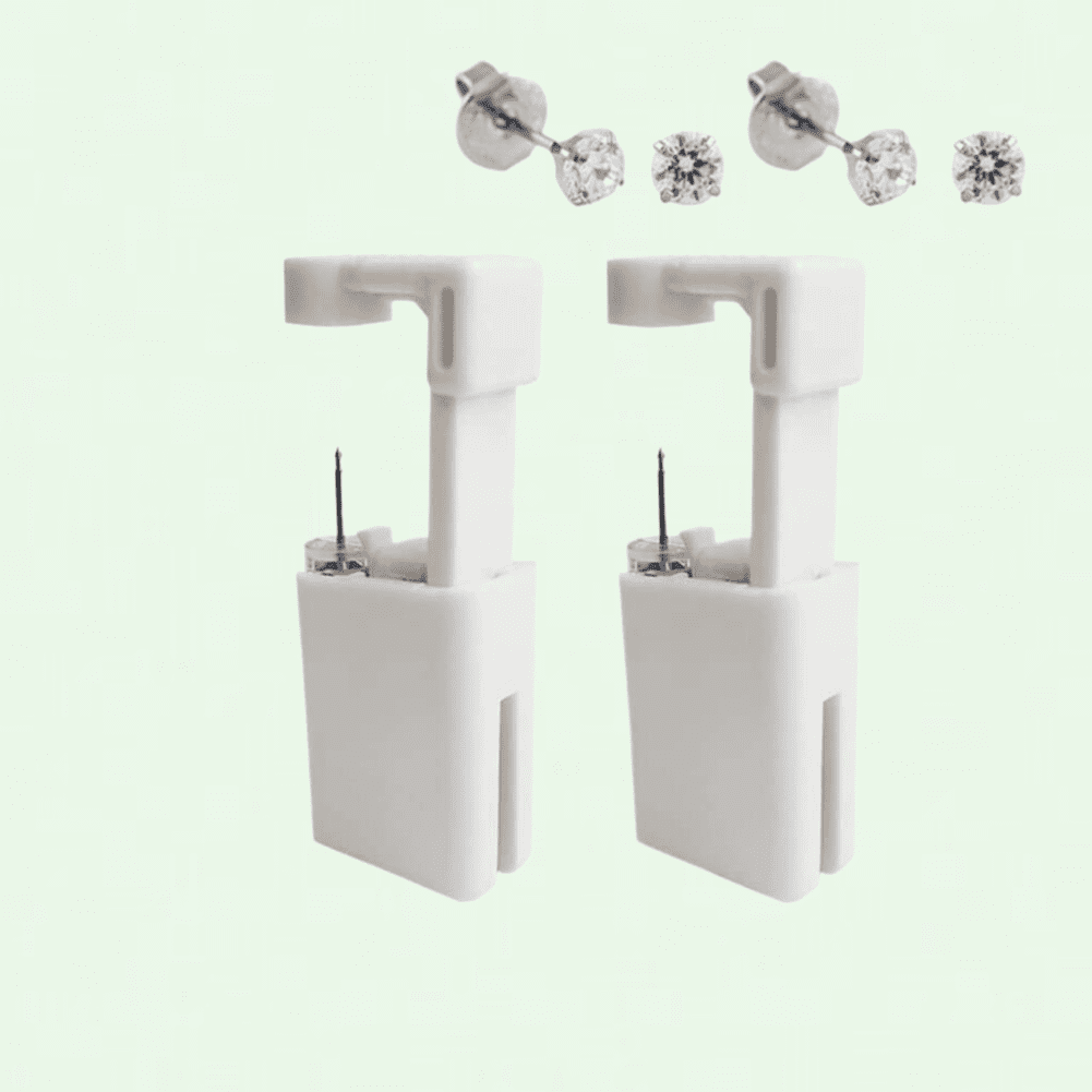 2 Pack Ear Piercing Kit with Surgical Steel Earring Studs, Painless and ...