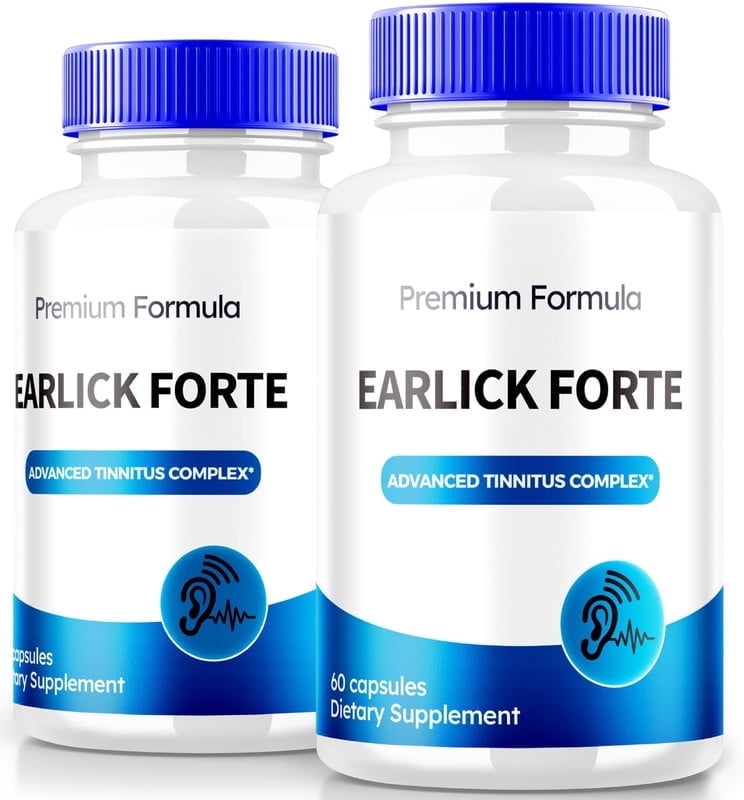 (2 Pack) Earlick Capsules, Official Ear Health Formula, All-Natural ...