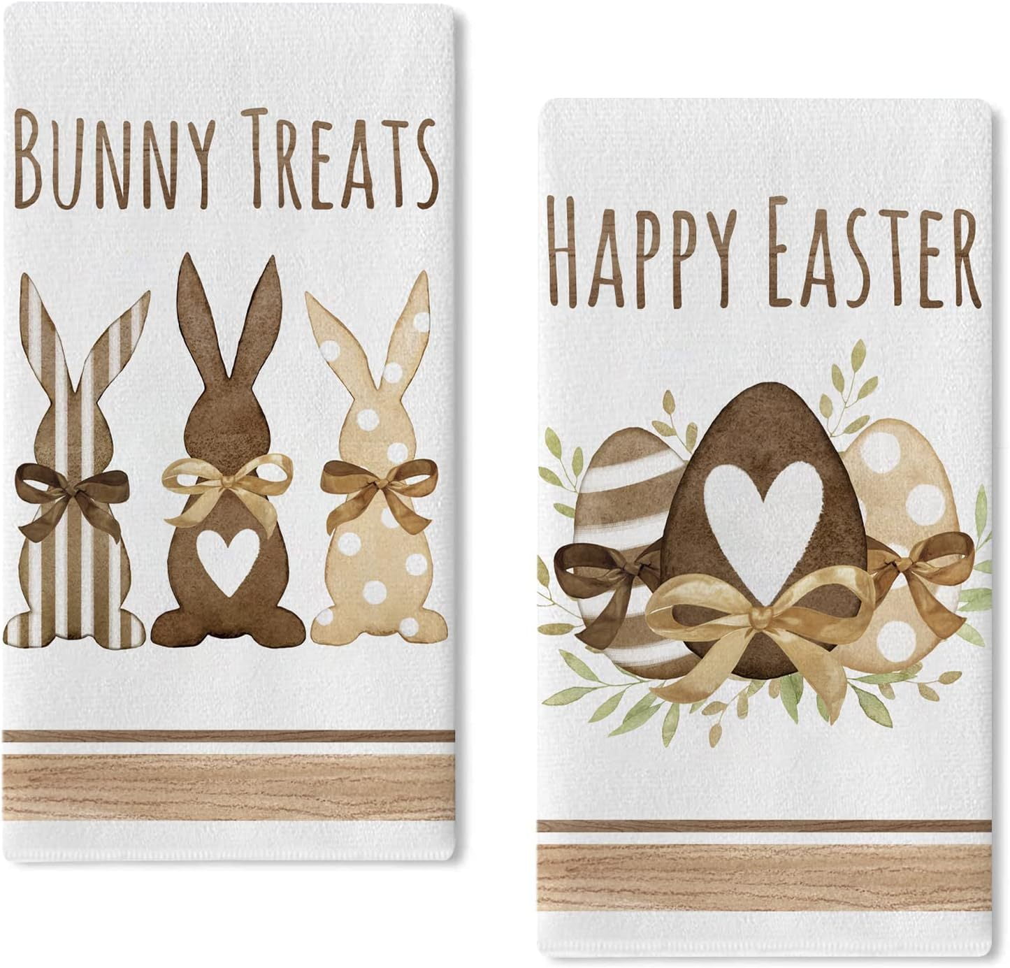 2 Pack Easter Kitchen Towels Dish Towels, 18x26 Inch Seasonal Cloth Tea ...